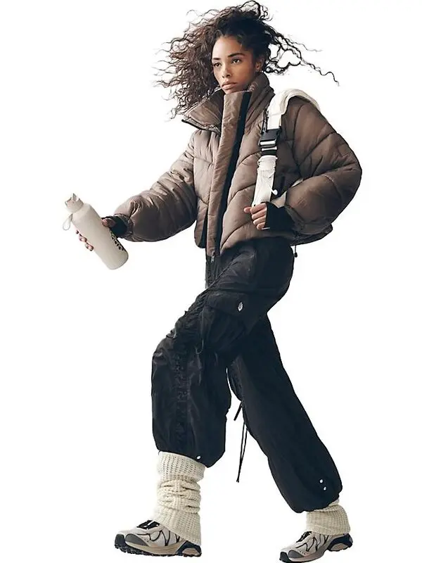 Free People Alpine Fleece-lined Hike Pants - Black