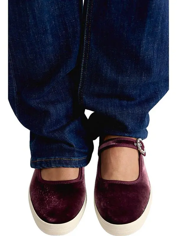 KEDS Maisie Velvet Mary Janes - Fig