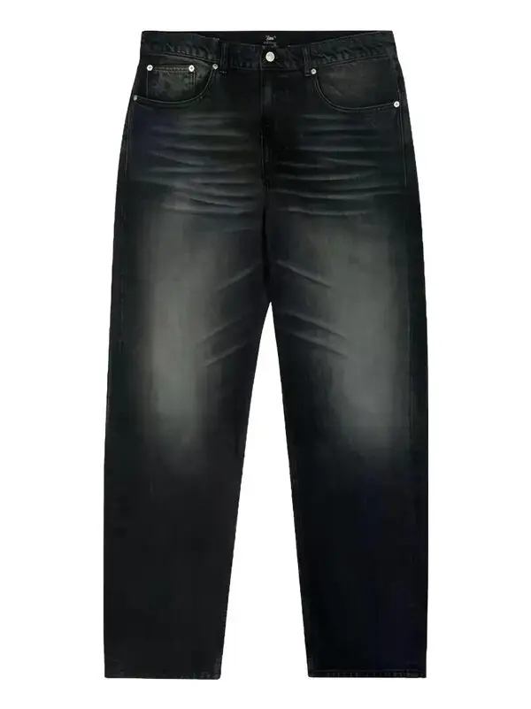 PATTA Whiskered Logo-patch Jeans - Black