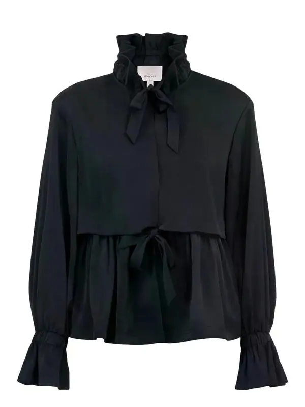 Cinq À Sept Azira Ruffled Jacket - Black