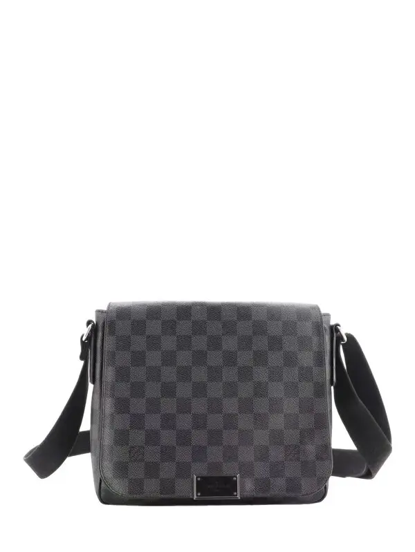 LOUIS VUITTON District Messenger Bag Damier Graphite Pm Crossbody Bag - Black