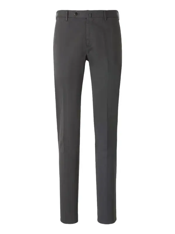 PT TORINO Pressed-crease Chino Trousers - Grey