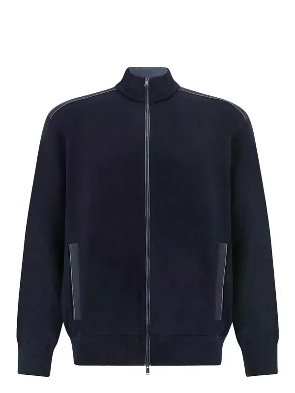 Paul & Shark Zip-up Wool Cardigan - Blue