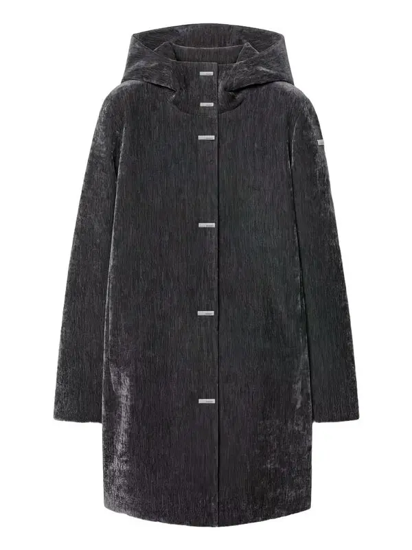 RRD Hooded Corduroy-effect Parka - Grey