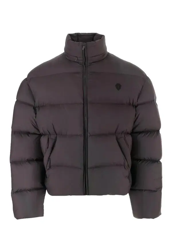 Gucci Quilted Logo-patch Jacket - Brown