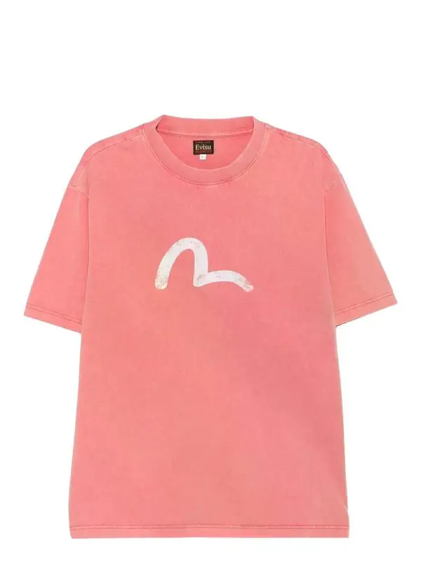 EVISU Seagull-print T-shirt - Pink