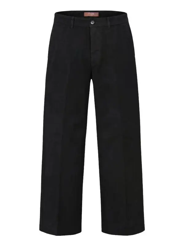 CRUNA Greenwich Straight-leg Trousers - Black