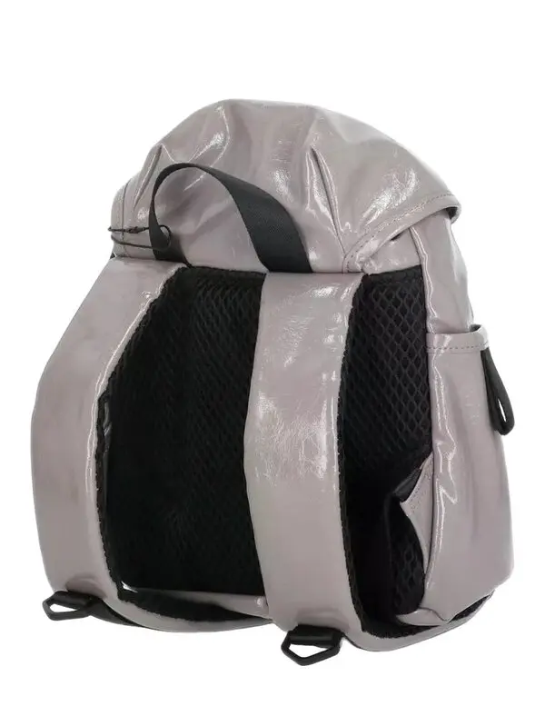 Rains Mini Valera Glaze-effect Buckle-fastening Backpack - Grey