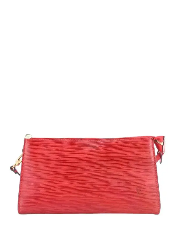 LOUIS VUITTON Pochette Accessoires Epi Leather Clutch Bag - Red