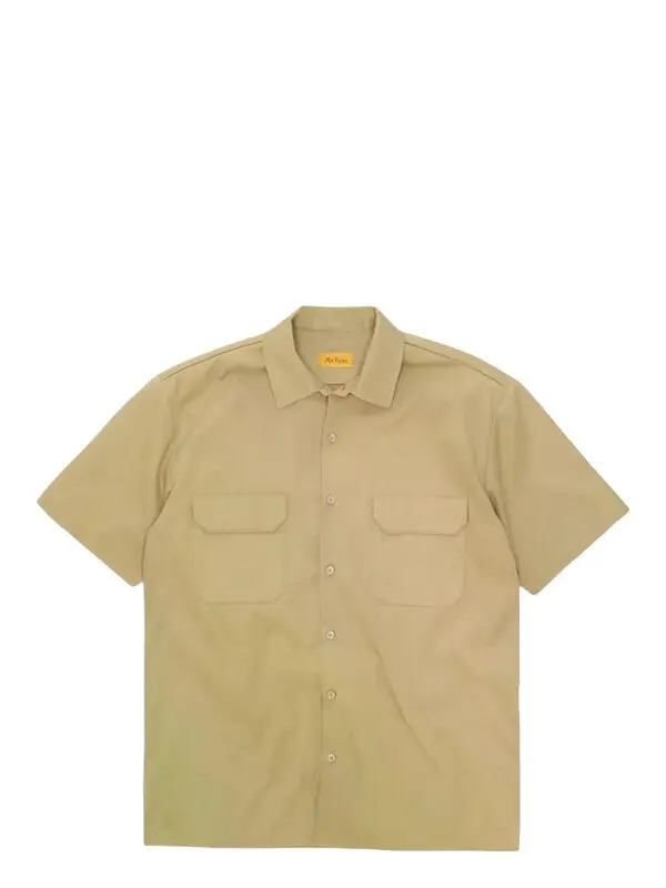 FORTELA Hap Short-sleeve Twill Shirt - Neutrals