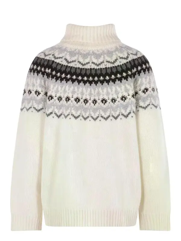 Arch4 Vionna Fair Isle Roll-neck Sweater - Neutrals