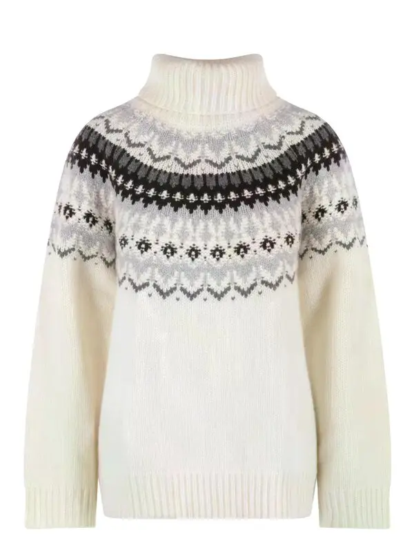 Arch4 Vionna Fair Isle Roll-neck Sweater - Neutrals
