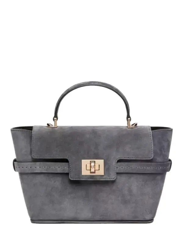 Max Mara Extra-small Margaux Suede Tote Bag - Grey