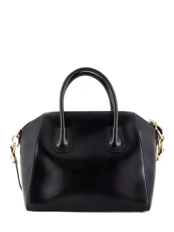 Givenchy Antigona Bag Glazed Leather Small Satchel - Black