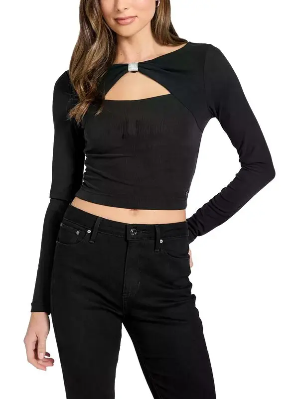 Guess Bow-detail Top - Black