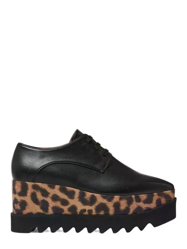 Stella McCartney Leopard Elyse Platforms - Black