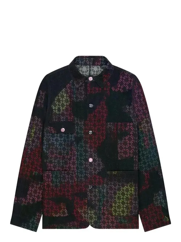 Givenchy Multicolor Jacket In Denim Monogram 72 - Black