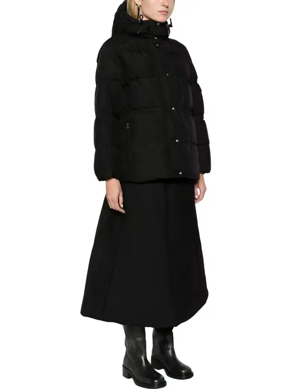 Moncler Himalaya Hooded Short Down Jacket - Black