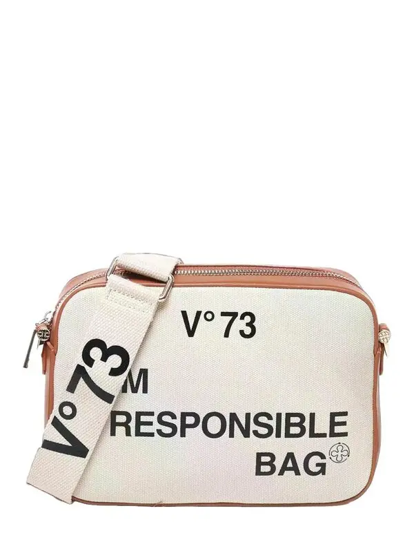V°73 Responsability Logo-print Shoulder Bag - Neutrals