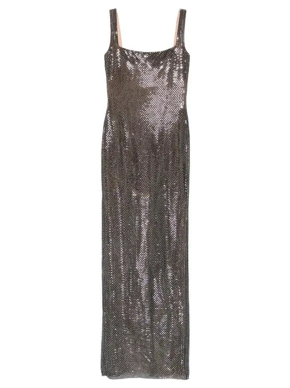 SELF-PORTRAIT Grey Dresses Evening Dresses - Gray