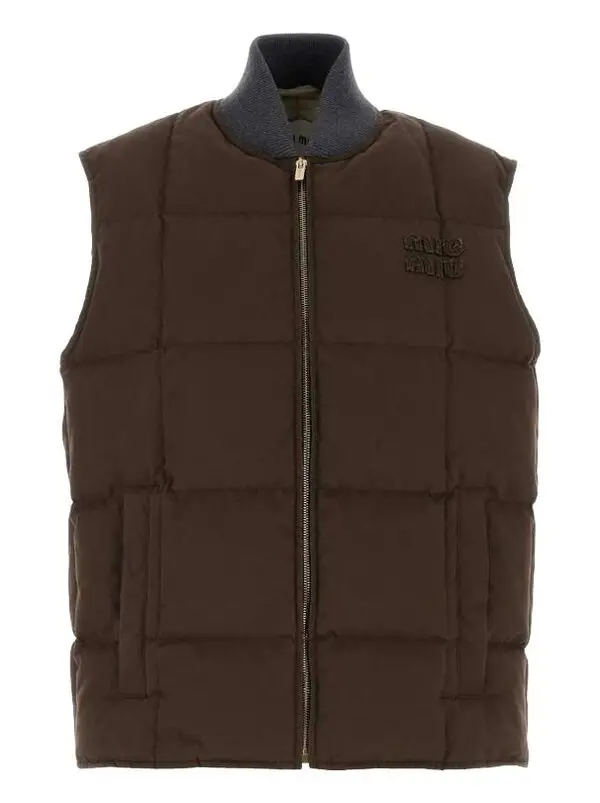Miu Miu Jackets Waistcoat & Gilets - Brown