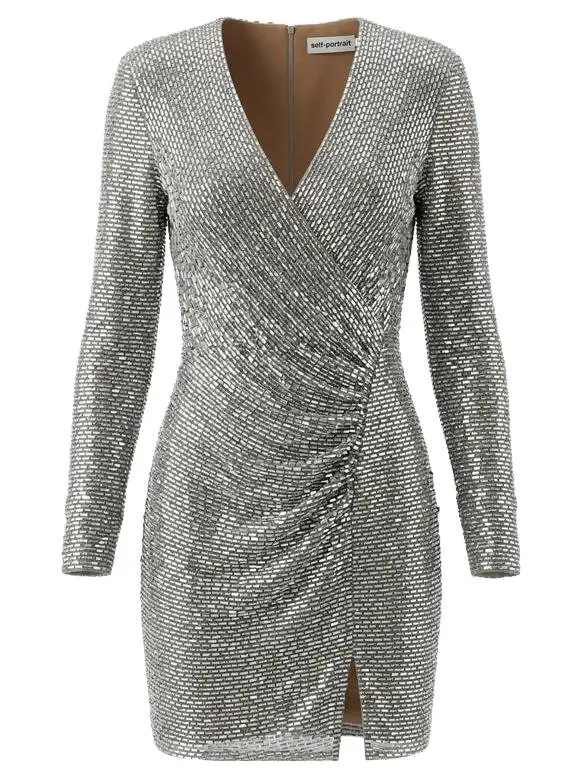 SELF-PORTRAIT Dresses Cocktail & Party Dresses - Silver