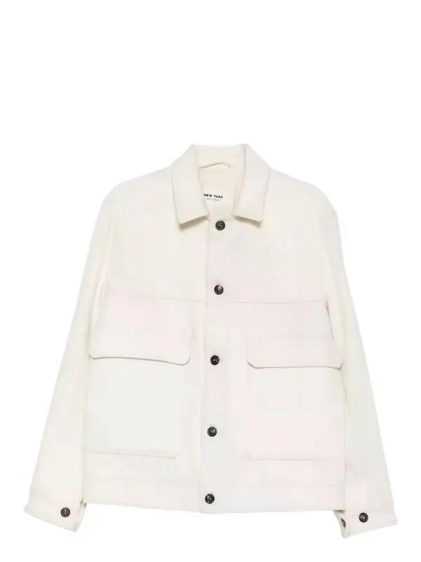 NEW YORK RESIDENT Yuma Button-fastening Pocketed Jacket - Neutrals