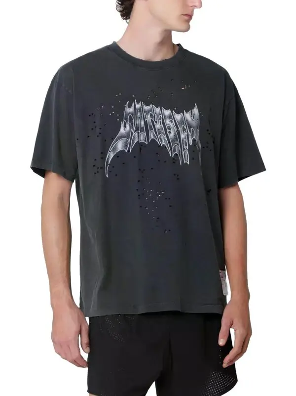 Satisfy Logo-print T-shirt - Grey