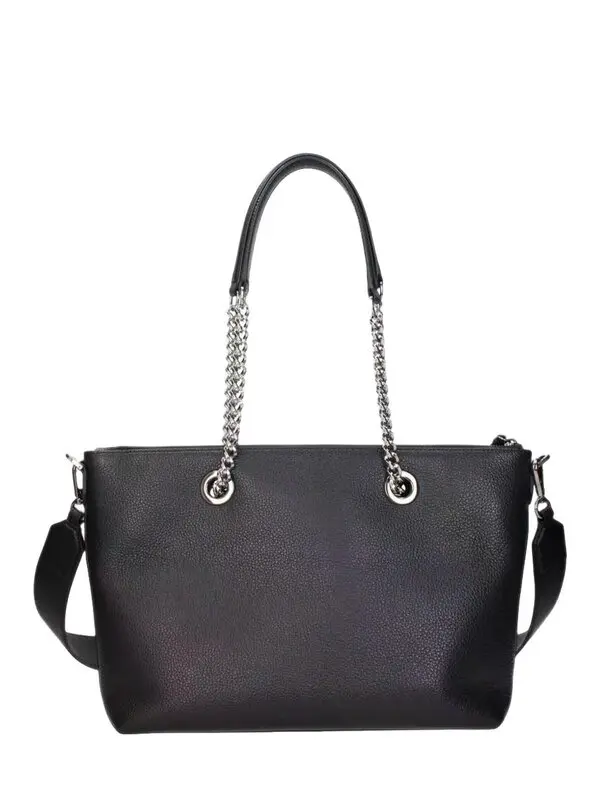 JIMMY CHOO Jc Logo-plaque Shoulder Bag - Black