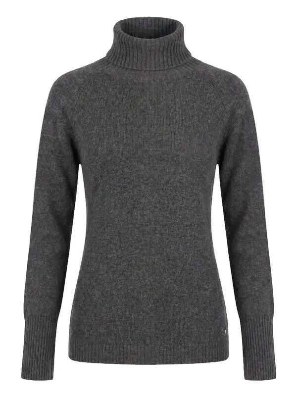 THE (ALPHABET) Roll-neck Cashmere Sweater - Grey