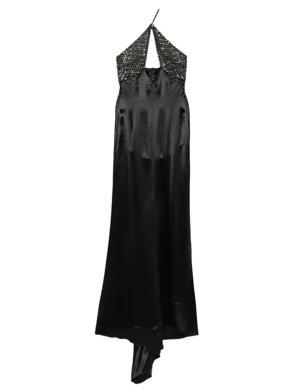 Attico Sleeveless Maxi Dress - Black