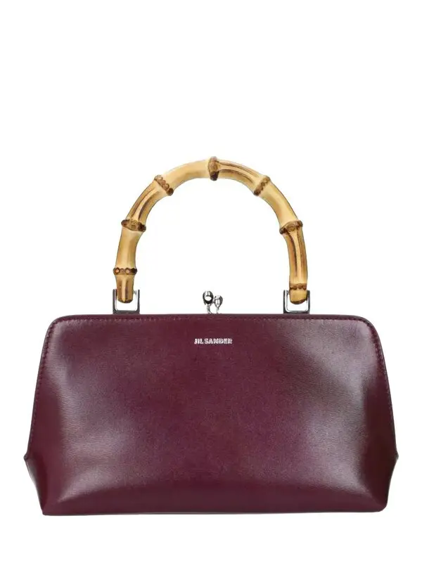 JIL SANDER Bamboo-handle Leather Tote Bag - Red