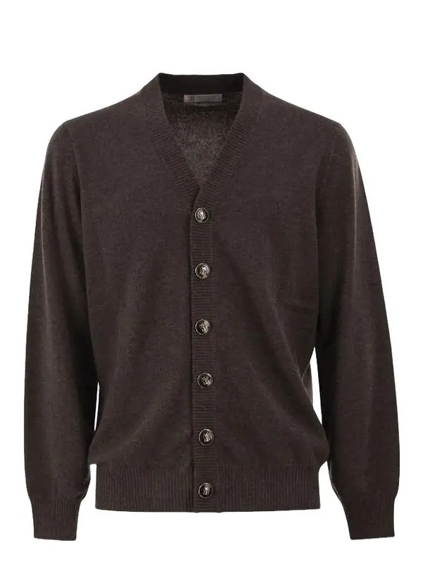 Brunello Cucinelli Grey Sweaters & Knitwear Cardigans - Gray