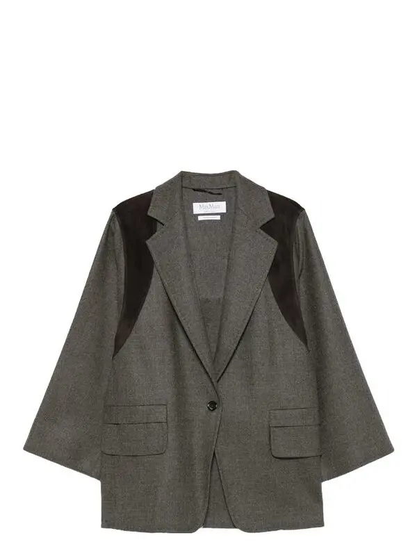 Max Mara Grey Jackets Blazers - Gray