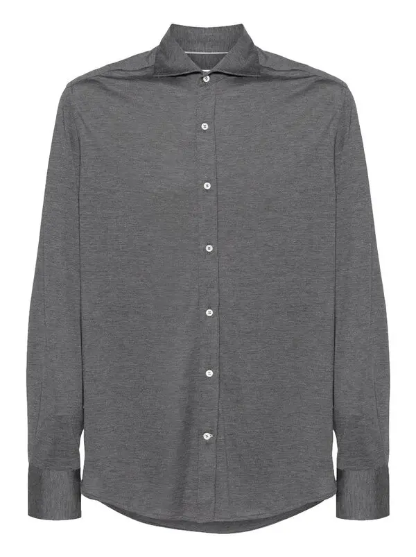Brunello Cucinelli Grey Shirts - Gray
