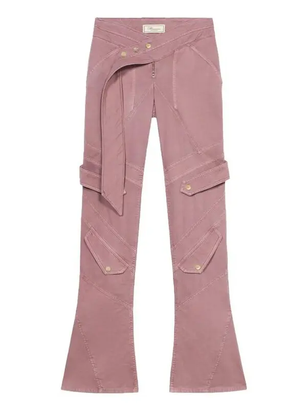 Blumarine Trousers Straight Trousers - Pink
