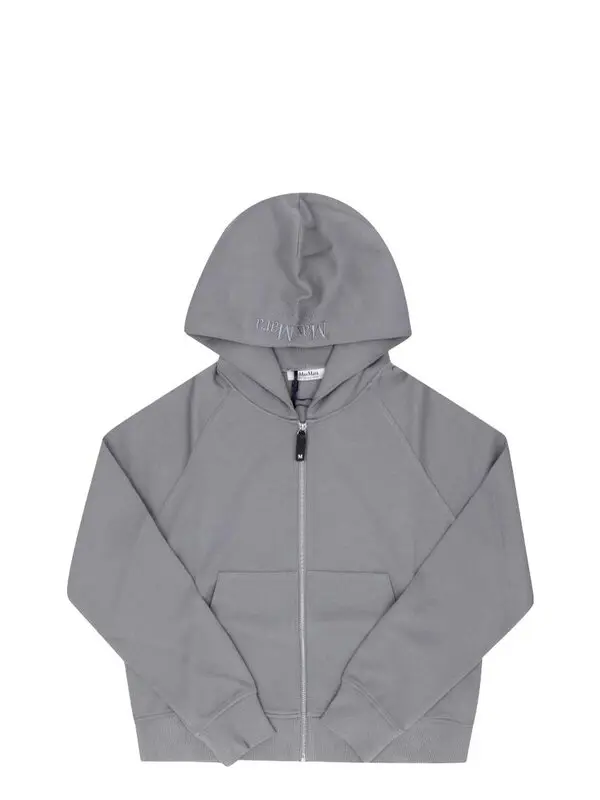 Max Mara Technical Cotton Jersey Sweatshirt - Gray