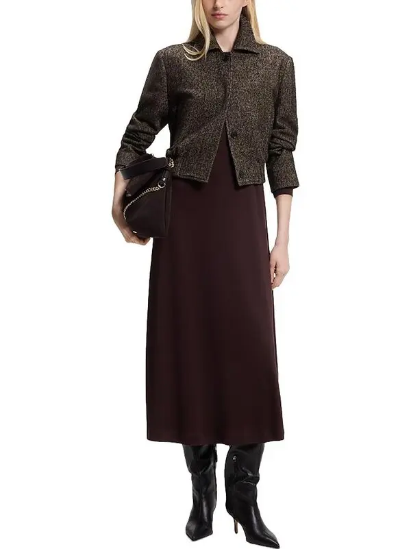 Hugo Boss Jocalenal Tweed Bomber Jacket - Open Misc
