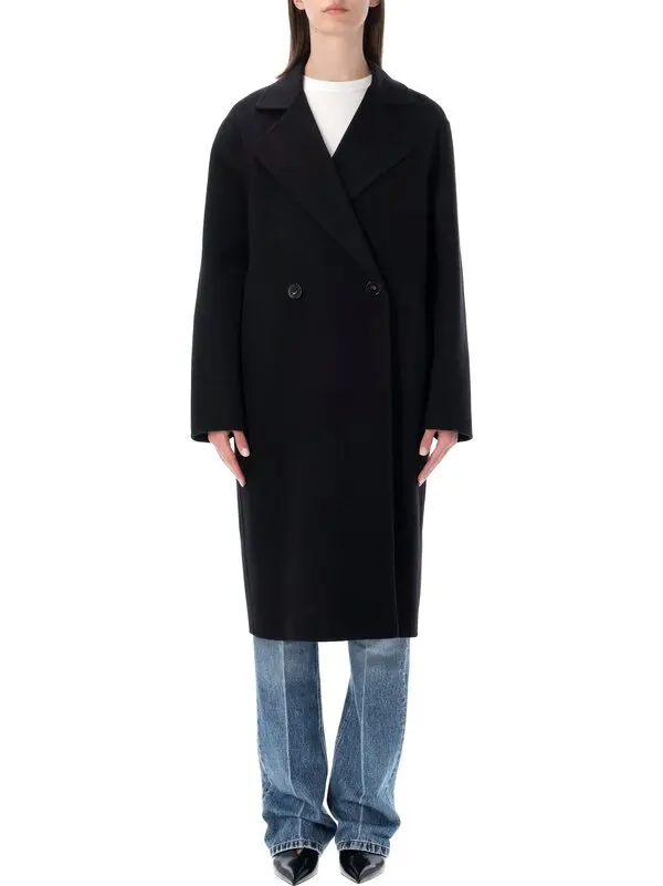 Stella McCartney Tailored Wool Double-breasted Jacket With Peak Lapels - Black