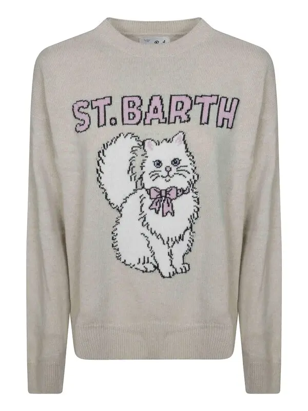 MC2 SAINT BARTH Tessa Mini Crewneck Sweater - Multicolor