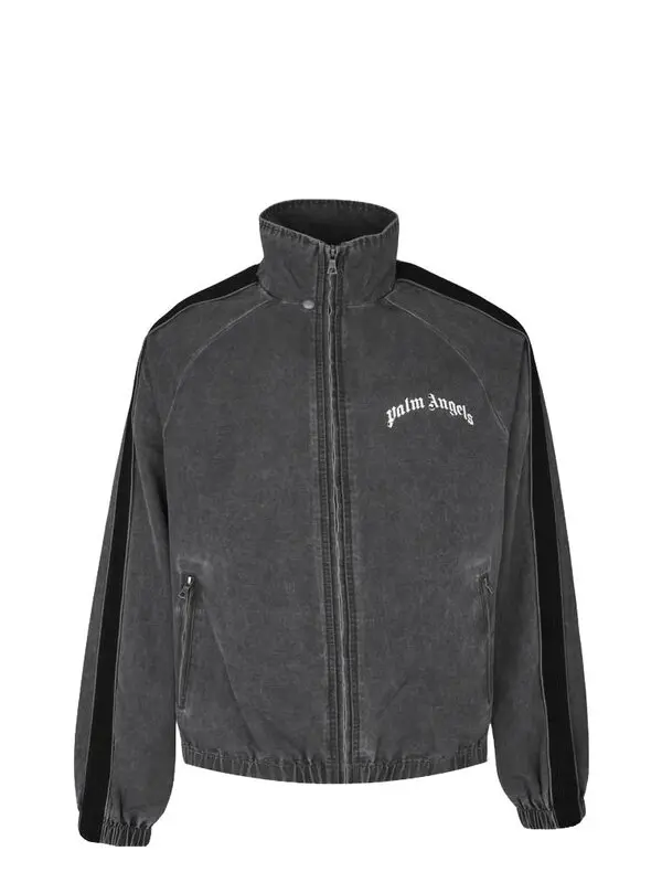 Palm Angels Grey Jackets Sport Jackets & Windbreakers - Gray