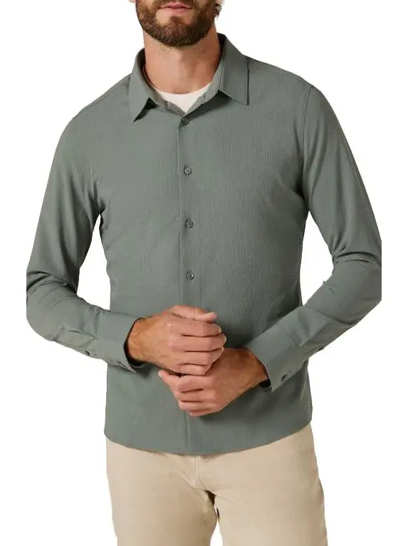 7 Diamonds Drayton Long Sleeve Shirt - Basil