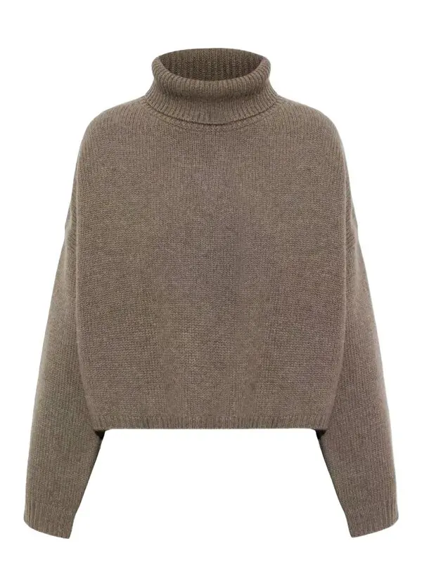LISA YANG Zelrina Turtleneck Sweater - Brown