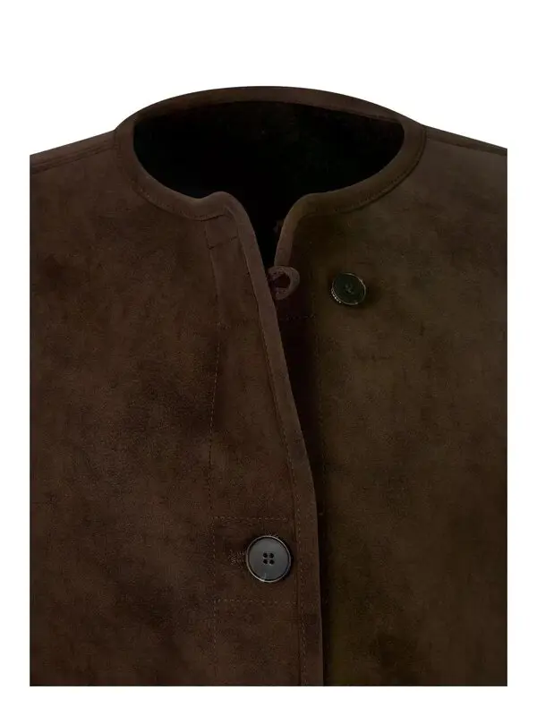 STUDIO TOMBOY Button-up Vest - Brown