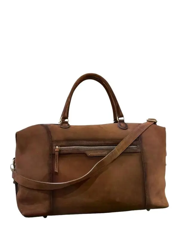 ALBERTO LUTI Suede Holdall Bag - Brown