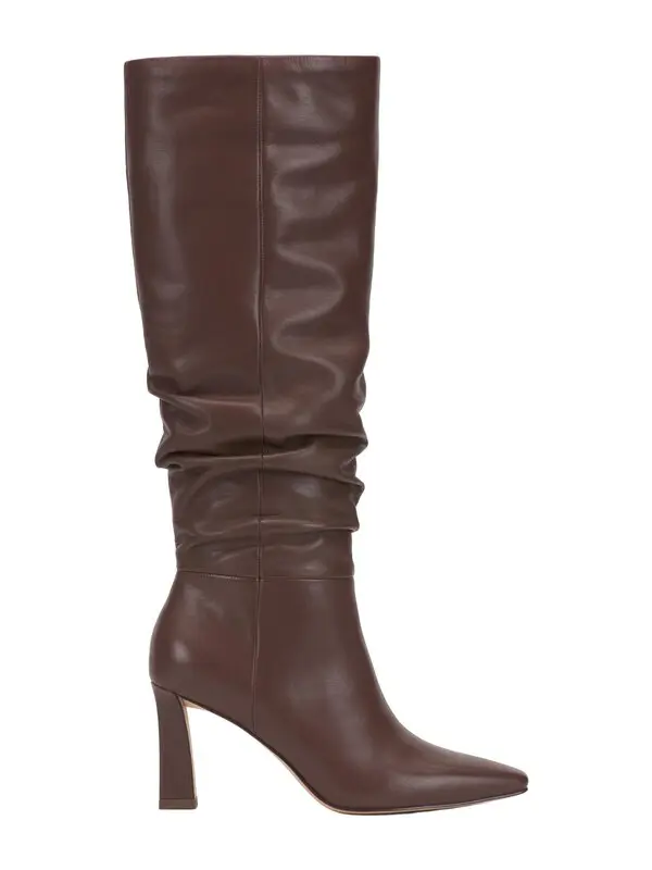 Vince Camuto Genisa Extra Wide Calf Slouchy Knee High Boot - Java Leather