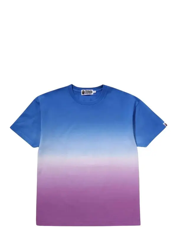 A BATHING APE Gradation Big College Oversized T-shirt - Blue