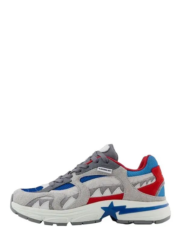 A BATHING APE Shark Sta #2 'blue Grey Red - Blue