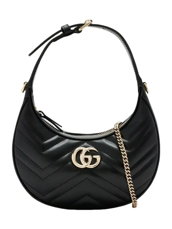 Gucci Gg Marmont Small Chain Shoulder Bag - Black