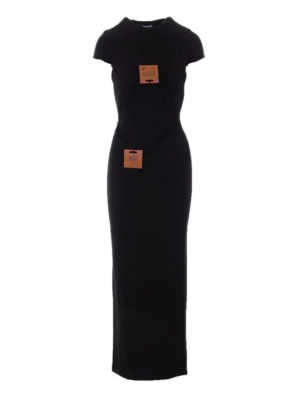 JEAN PAUL GAULTIER The Label Long Dress - Black